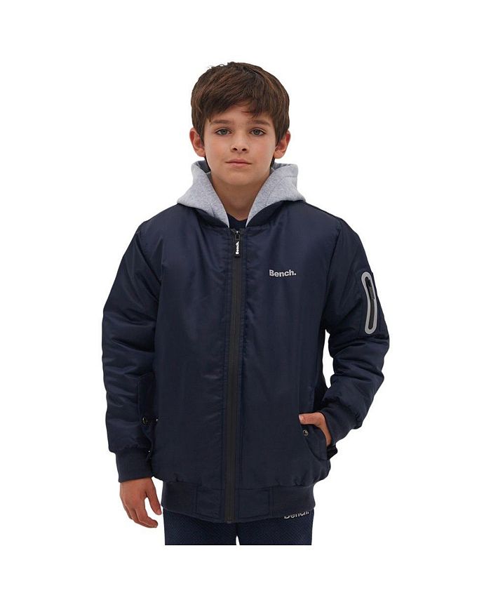 Bench DNA Boys Bomper Fleece Hood Bomber Jacket - Macy's