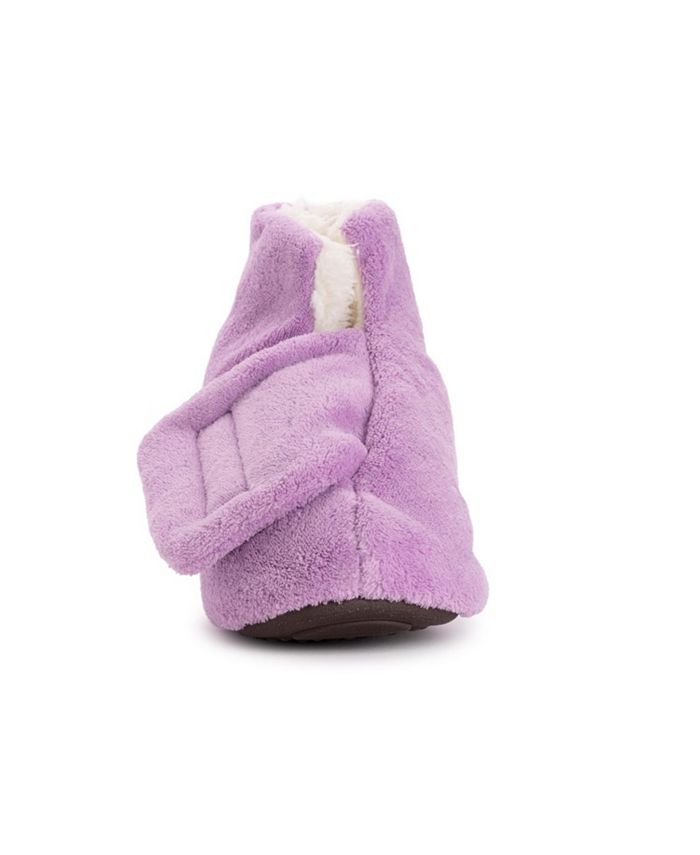 MUK LUKS Women's Faux Fur Lined Bootie Slippers - Macy's