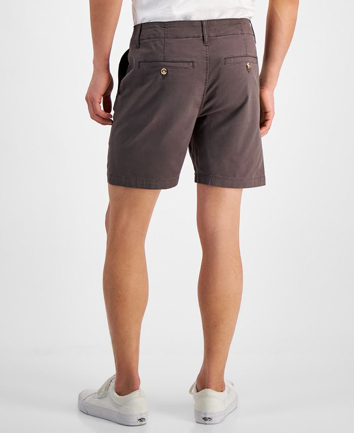 Sun + Stone Men's Colin Flat Front 7" Chino Shorts, Created for Macy's - Macy's