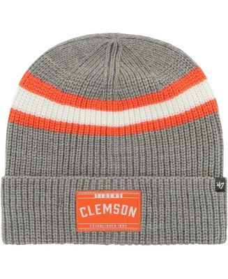 Men's '47 Brand Charcoal Clemson Tigers Penobscot Cuffed Knit Hat - Macy's