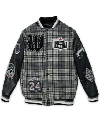 Reason Men's Tartan Varsity Jacket - Macy's