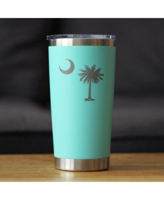 South Carolina Flag - Insulated Coffee Tumbler Cup with Sliding Lid ...
