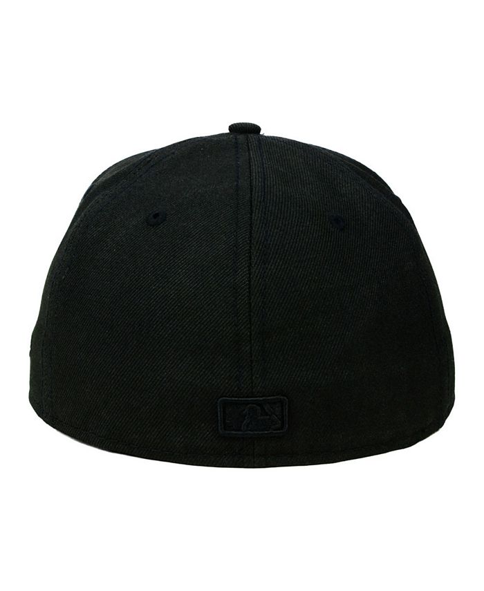 New Era Texas Rangers Black on Black 59FIFTY Cap - Macy's