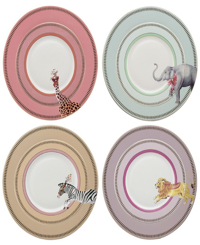 Yvonne Ellen Animal Side Plates, Set of 4 - Macy's