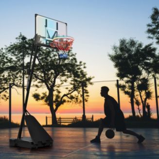 Streamdale Furniture Height-Adjustable LED Basketball Hoop System - Macy's