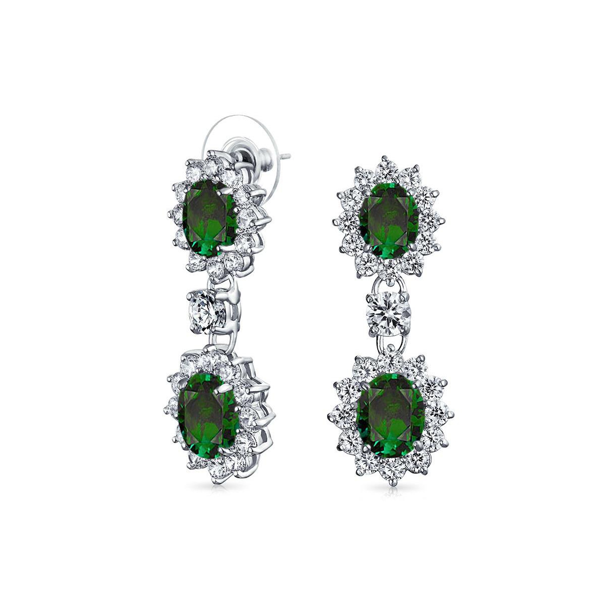 Click here for Bling Jewelry Art Deco Style Crown Halo Oval Cubic... prices