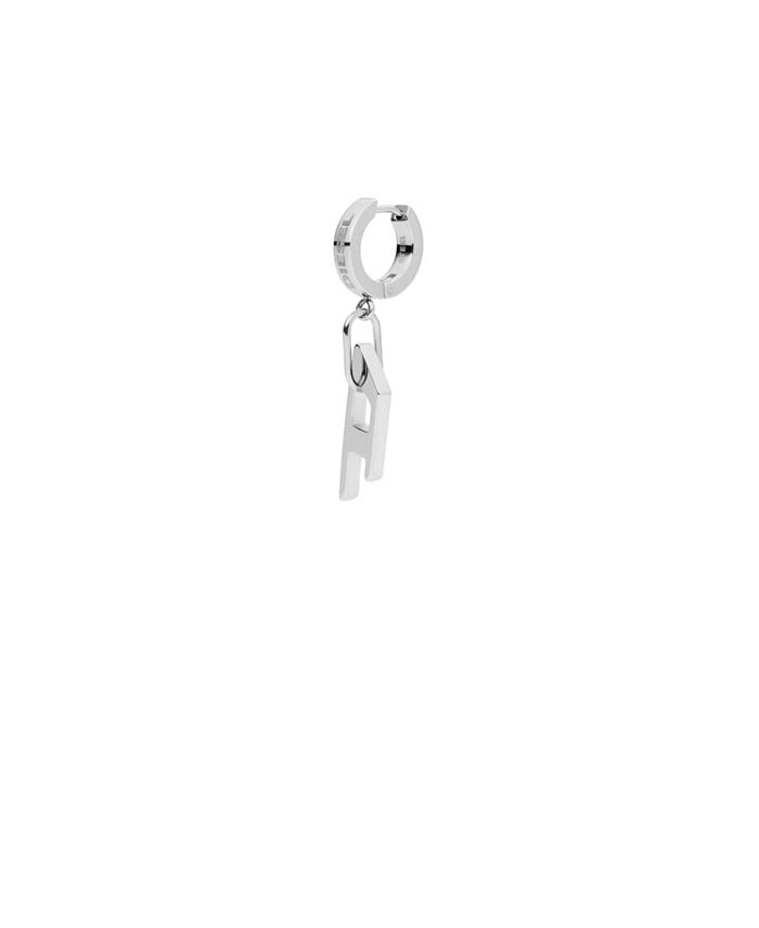 Diesel Men's Stainless Steel Hoop Earring - Macy's