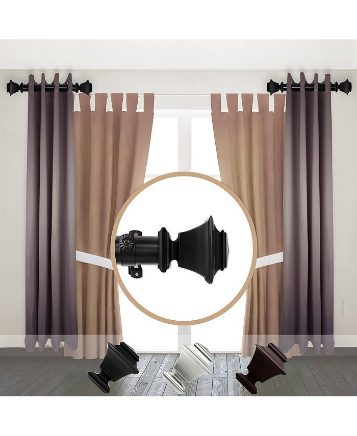 Rod Desyne Bach 1.5" Side Curtain Rod 12-20" (Set of 2) - Macy's