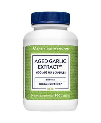 Odorless Aged Garlic Extract - Supports Cardiovascular Health - 600 MG ...