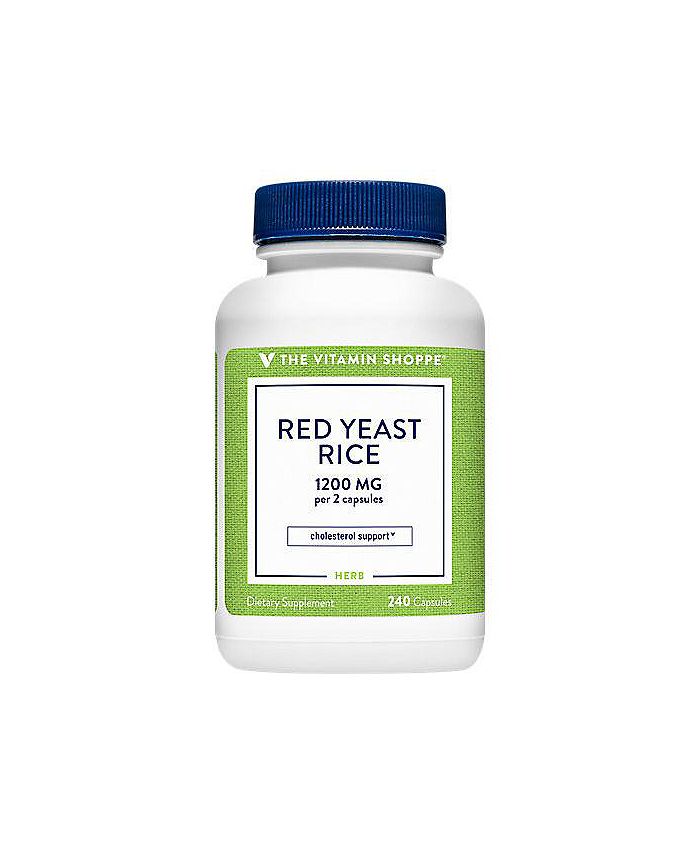The Vitamin Shoppe Red Yeast Rice - Cholesterol Support - 1,200 MG (240 ...
