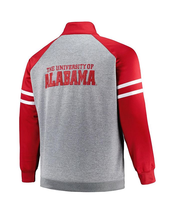 Profile Men's Crimson Alabama Crimson Tide Big and Tall Fleece Full-Zip ...