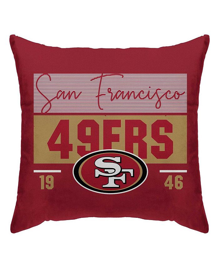 Pegasus Home Fashions San Francisco 49ers 18" x 18" Statement Script ...