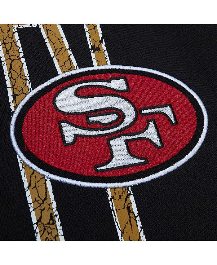 Mitchell & Ness Men's Black Distressed San Francisco 49ers Faithful to ...