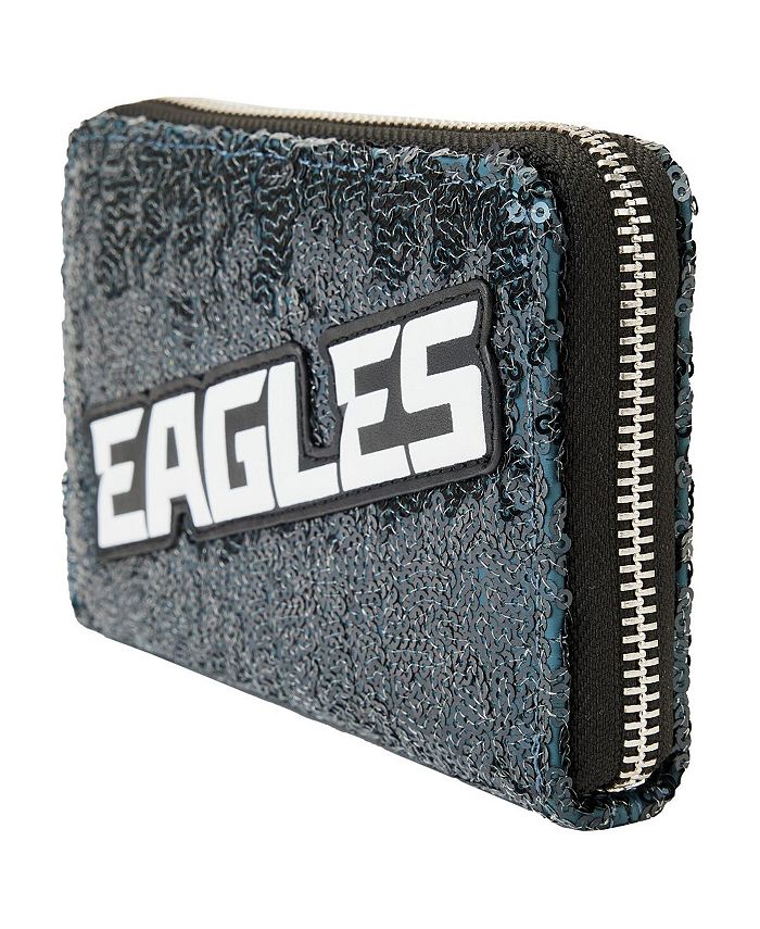 Loungefly Women's Philadelphia Eagles Sequin Zip-Around Wallet - Macy's