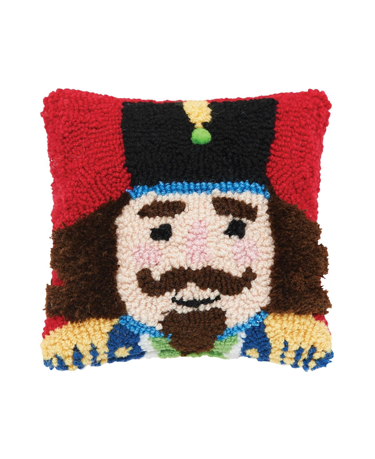 Click here for Nutcracker Hooked Throw Pillow - Red prices