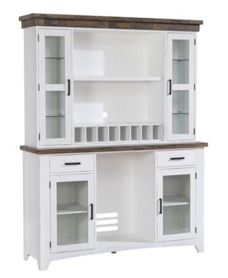 Peighton Back Bar with Hutch - Macy's