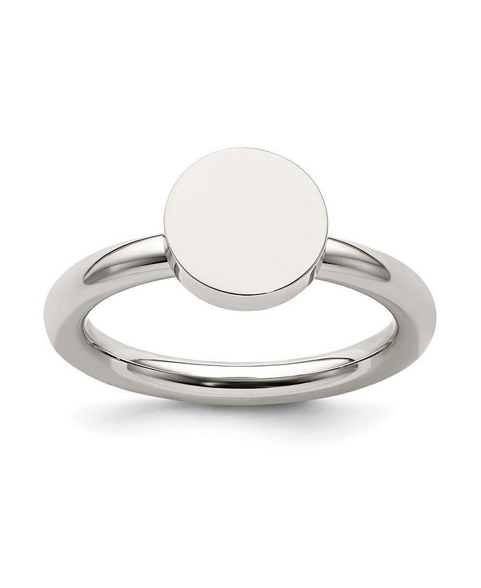 Chisel Stainless Steel Polished Circle Ring - Macy's