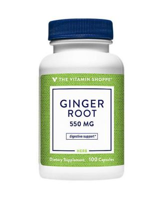 Ginger Root - Whole Herb Digestive Support - 550 MG (100 Capsules) - Macy's