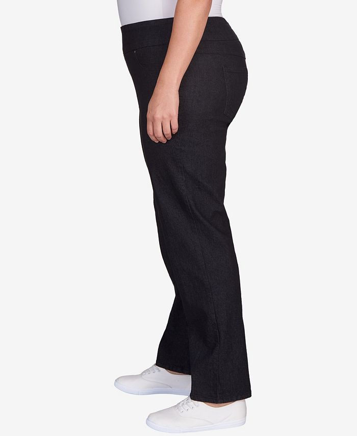 Ruby Rd. Plus Size Pull On Denim Pants - Macy's Ruby Rd. Plus Size Pull On Denim Pants - Macy's