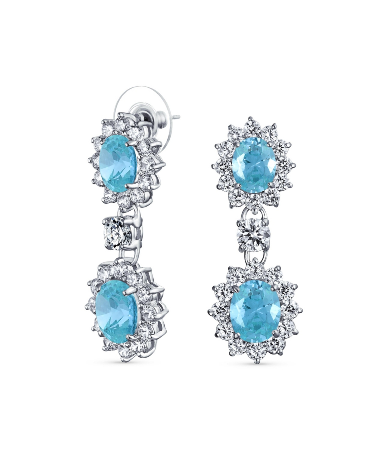 Click here for Bling Jewelry Art Deco Style Crown Halo Oval Cubic... prices