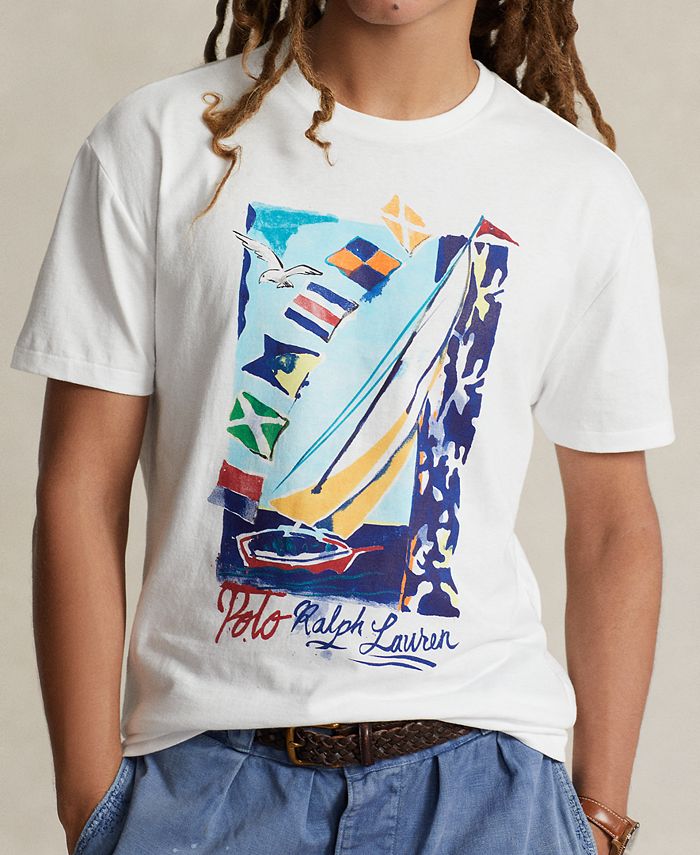 Polo Ralph Lauren Men's Classic-Fit Sailboat Jersey T-Shirt - Macy's