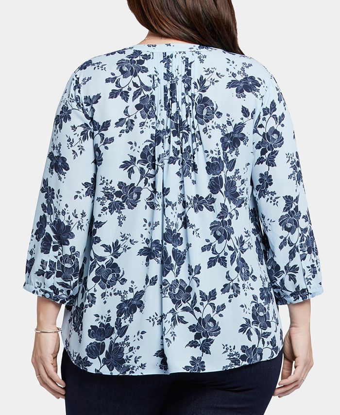 NYDJ Plus Size Pintuck Blouse - Macy's