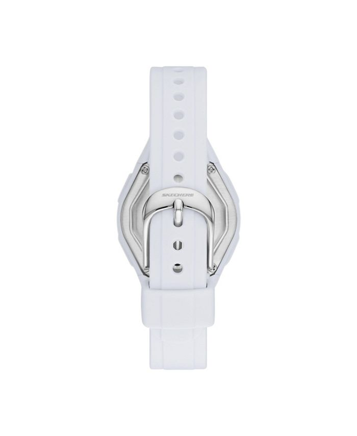 Skechers Women's Tennyson Digital, Polycarbonate Watch White - Macy's
