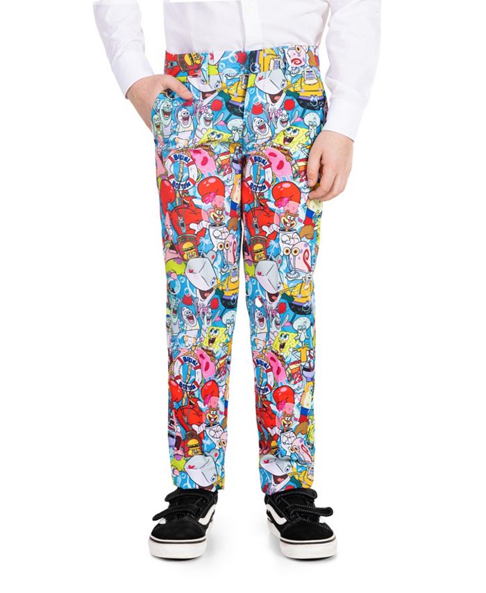 OppoSuits Toddler and Little Boys SpongeBob Frenzy Slim Fit Suit Set ...