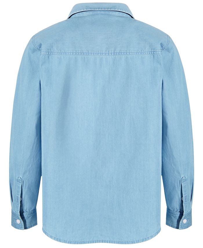 Epic Threads Big Boys Long-Sleeve Cotton Chambray Shirt, Created for ...