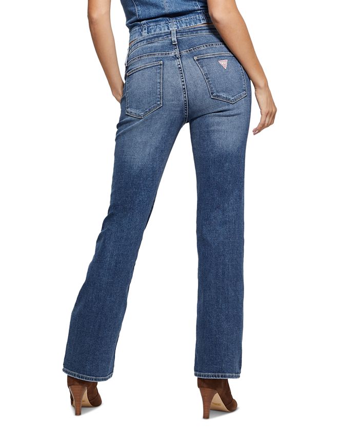 GUESS Women's Mid-Rise Sexy Bootcut Jeans - Macy's