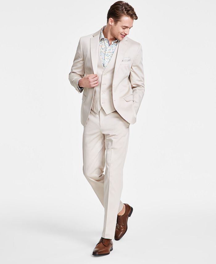 Bar III Men's Slim-Fit Cotton Stretch Solid Suit Separate , Created for ...