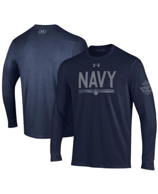 Men's Under Armour Navy Navy Midshipmen Silent Service Sub Long Sleeve ...