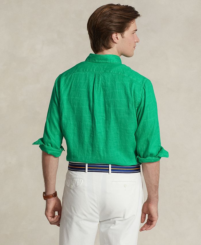 Polo Ralph Lauren Men's Classic-Fit Linen Shirt - Macy's