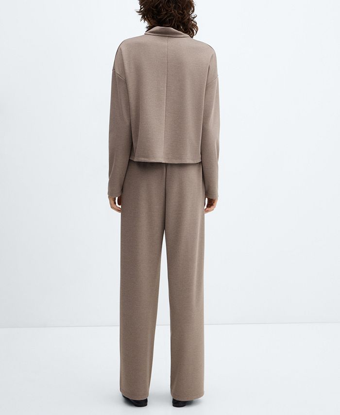 MANGO Women's Decorative Seams Trousers - Macy's