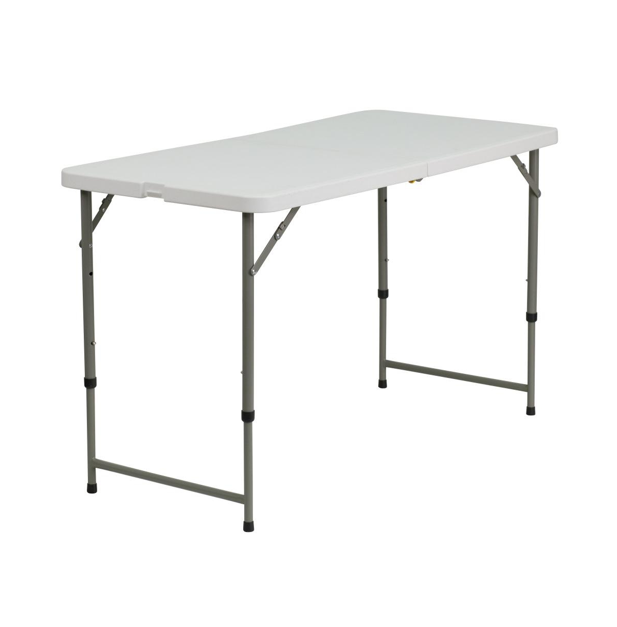 Click here for 4-Foot Height Adjustable Bi-Fold Plastic Folding T... prices