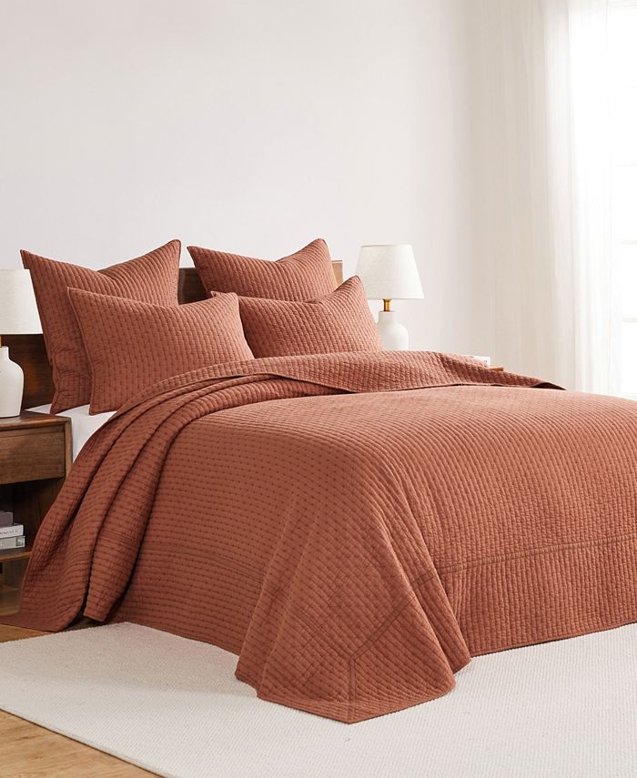 Levtex Cross Stitch Stitching 2-Pc. Bedspread Set, Twin/Twin XL - Macy's