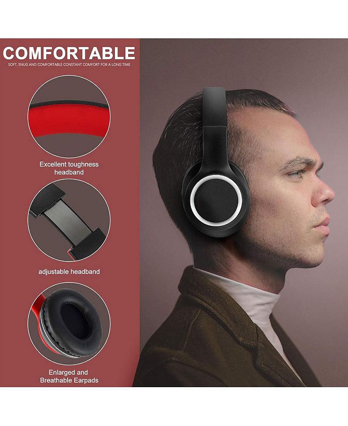 BOLT AXTION X8 Over-Ear Wired Headphones with Microphone Lightweight ...