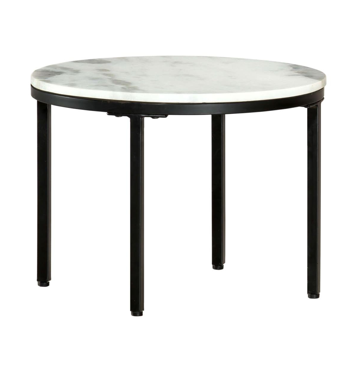 Click here for Coffee Table White and Black Ë19.7 Real Solid Mar... prices