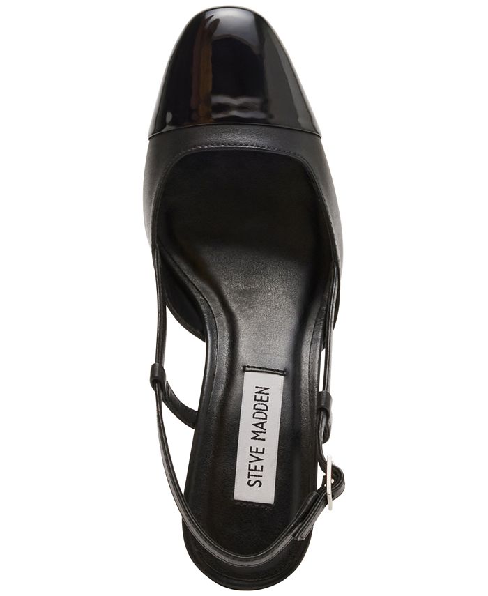 Steve Madden Women's Becka Cap-Toe Slingback Pumps - Macy's