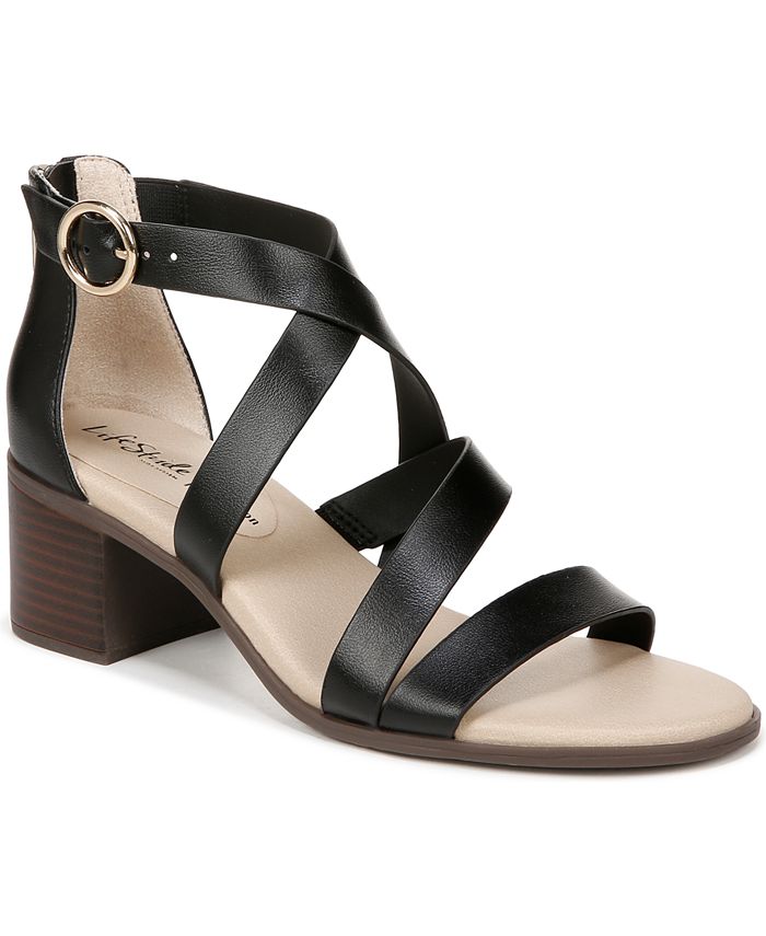 LifeStride Women's Heritage Strappy Block Heel Sandals - Macy's