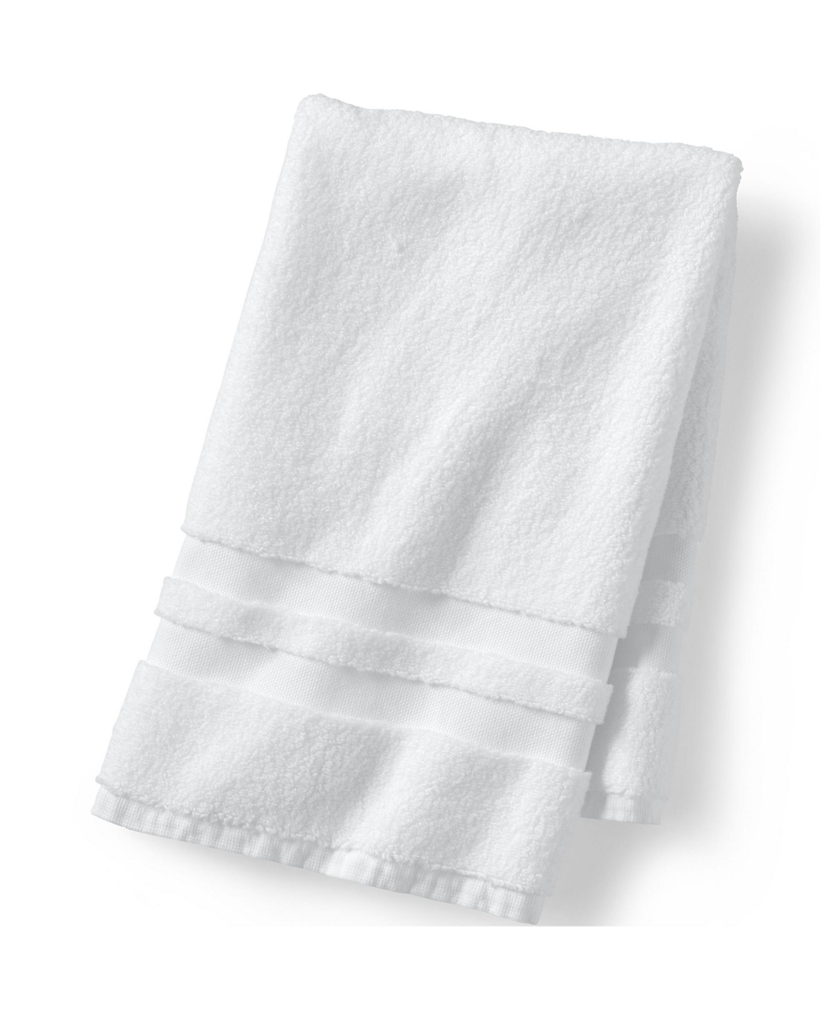Click here for Lands End Essential Cotton Hand Towel - White prices