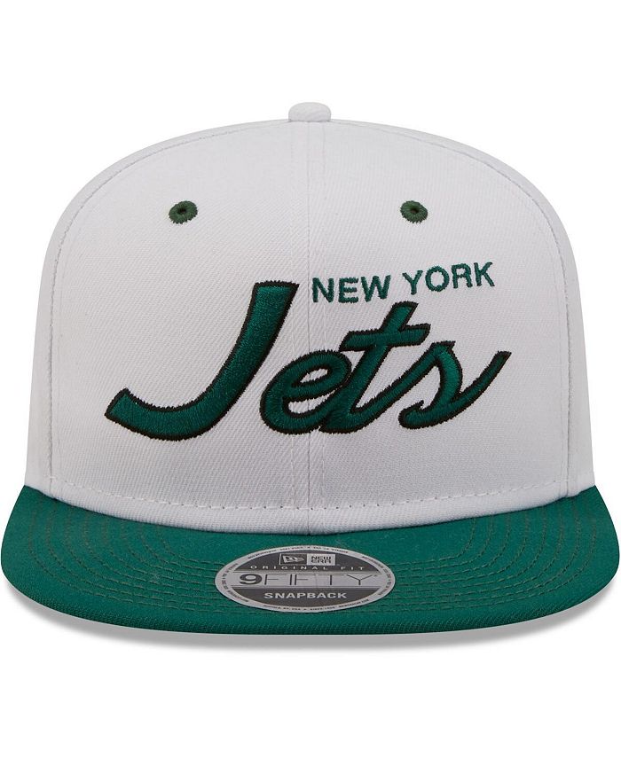 New Era Men's White, Green Distressed New York Jets Sparky Original ...