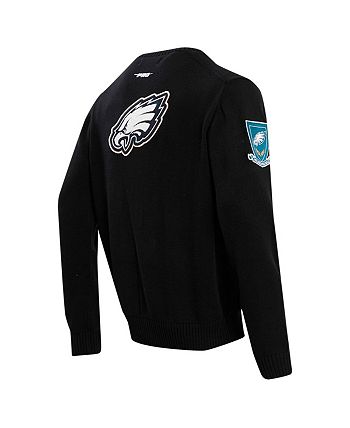 Pro Standard Men's Black Philadelphia Eagles Prep Button-Up Cardigan ...