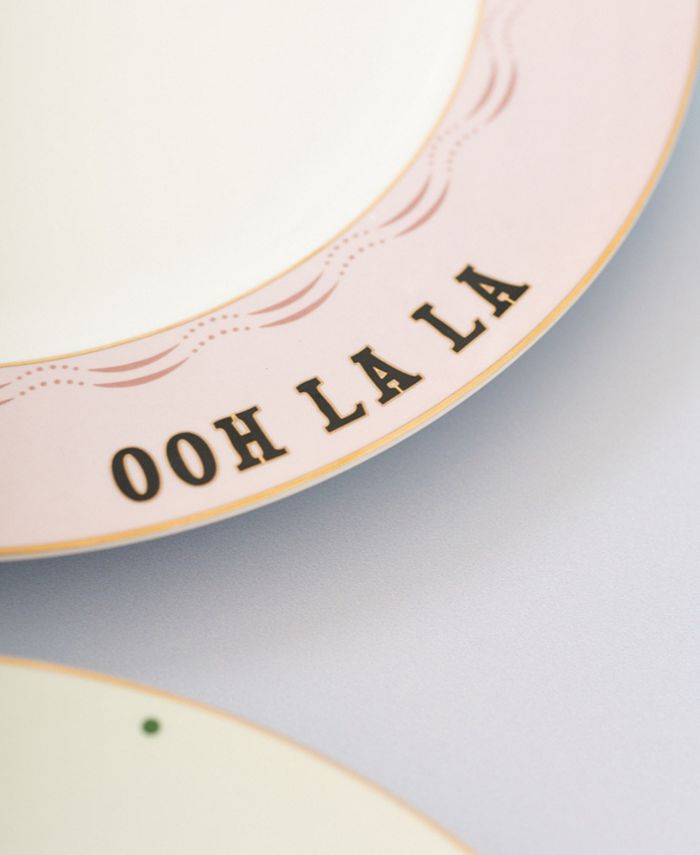 Yvonne Ellen Slogan Dinner Plates, Set of 4 - Macy's