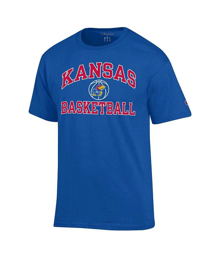 Champion Men's Royal Kansas Jayhawks Basketball Icon T-shirt - Macy's