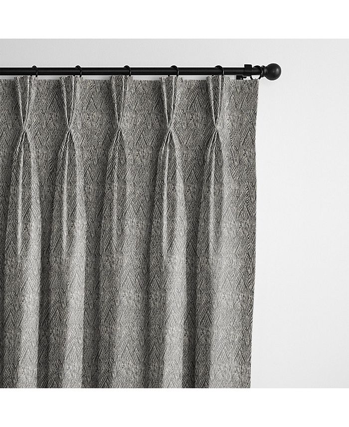 6ix Tailors Fine Linens Payson Shadow Pinch Pleat Drapery Panel - Pair ...