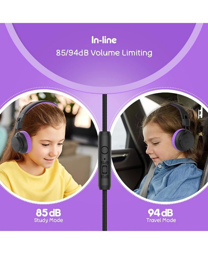 BOLT AXTION Headphones for Kids for School, 85dB/94dB Volume Limited ...