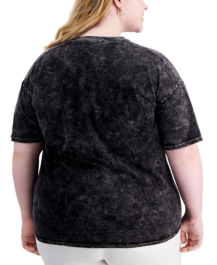 Rebellious One Women's Cotton Rose Crewneck Tee - Macy's