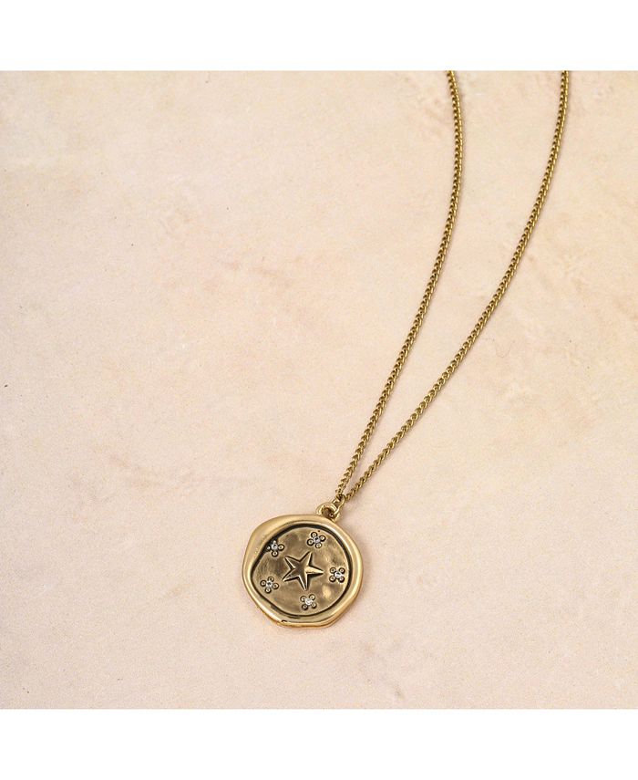 RACHEL Rachel Roy Talisman Star Front Back Charm Necklace - Macy's