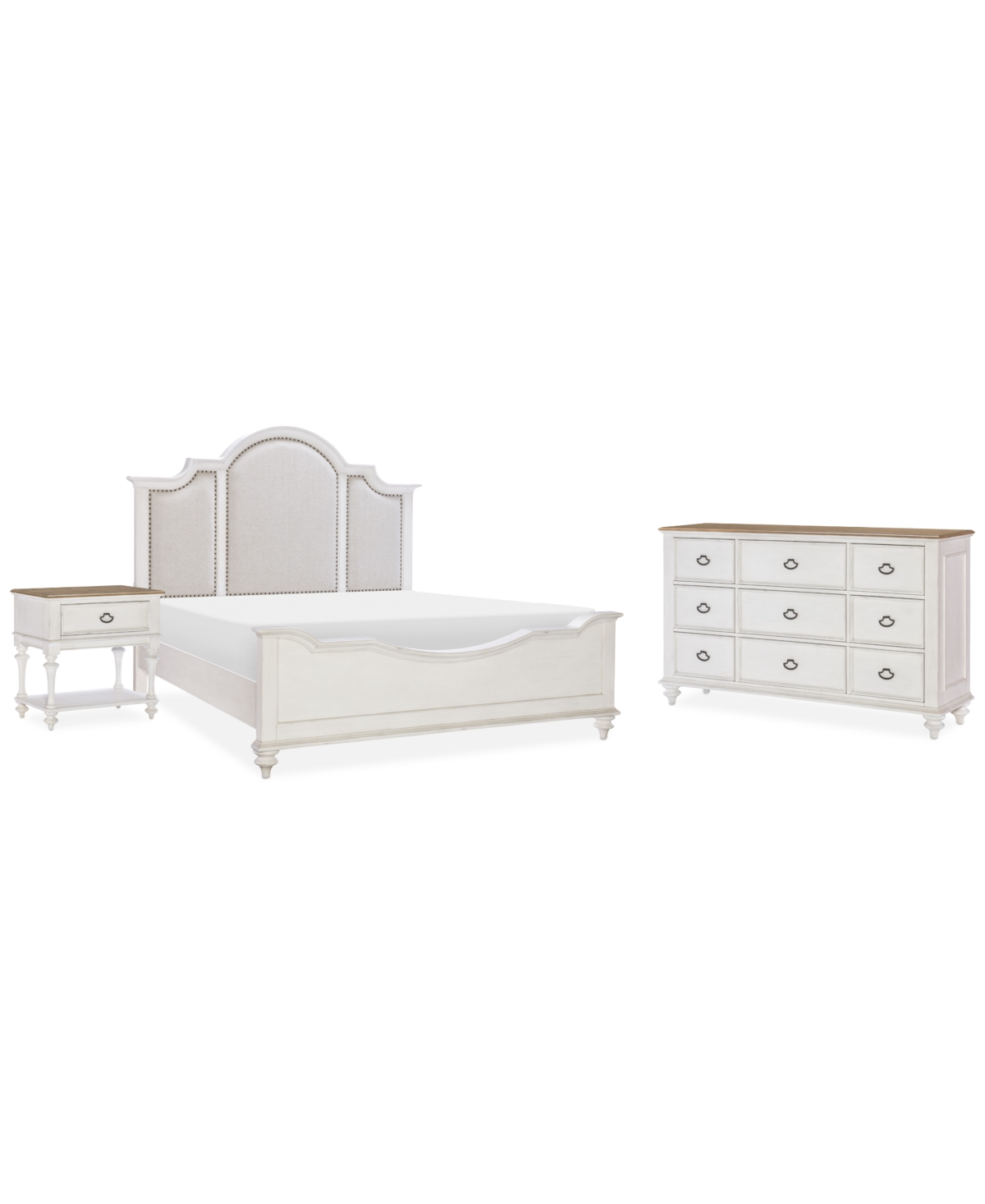 Click here for Mandeville 3pc Bedroom Set (Upholstered California... prices